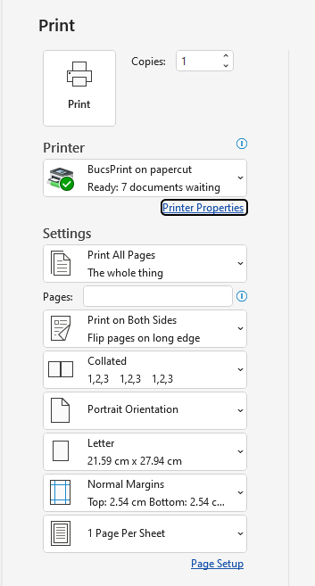 How to Print from a Computer Lab – University of the Virgin Islands